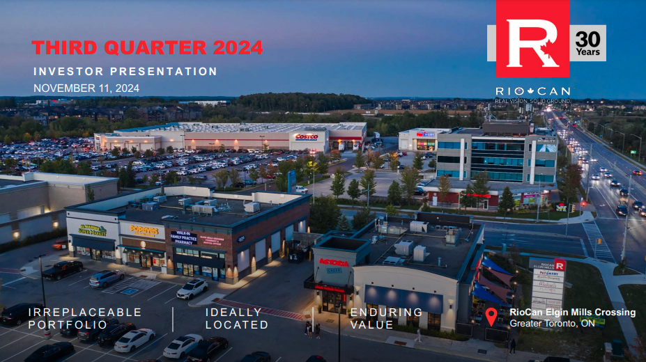 RioCan REIT - Real Estate Investment Trust Company